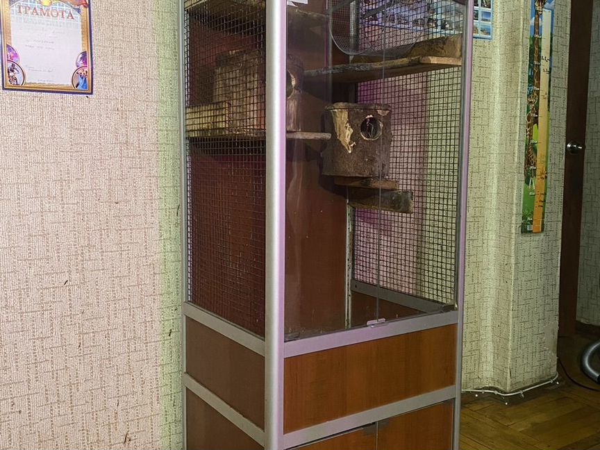 Клетка витрина для белок и шиншил