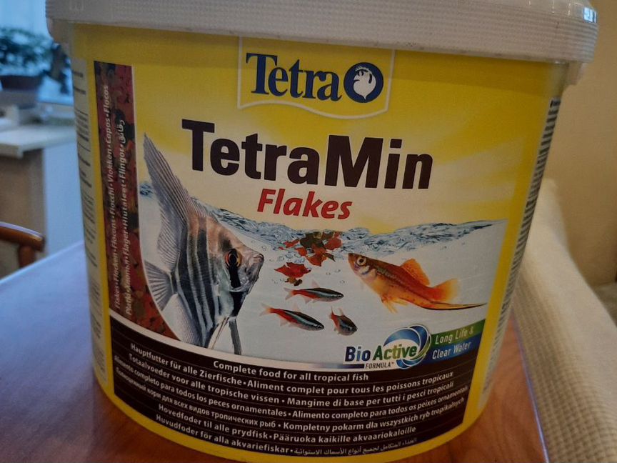 Корм для рыб TetraMin Flakes 10 литров ведро