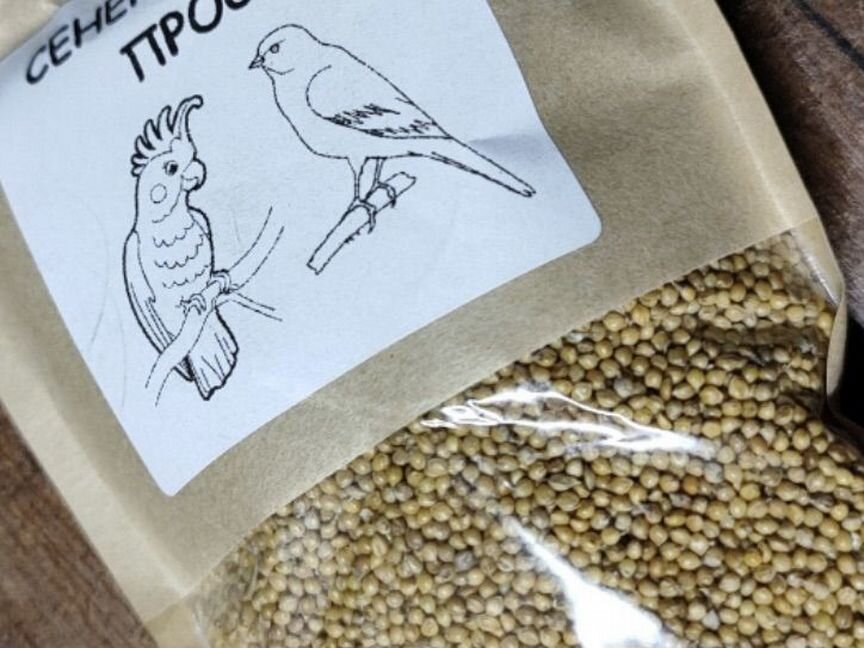 Чумиза Сенегальское просо 0,5кг, для попугаев