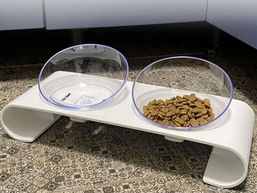 Миска для кошек двойная