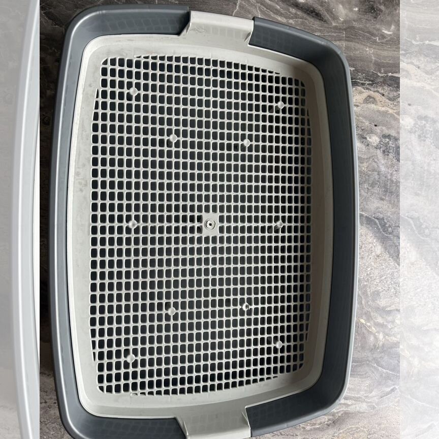 Лоток для кошек большой с сеткой