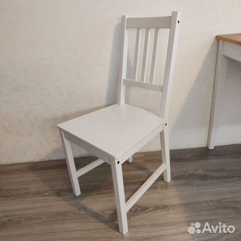 Стул IKEA Икеа Стефан белый деревянный из массива купить в Новосибирске ...