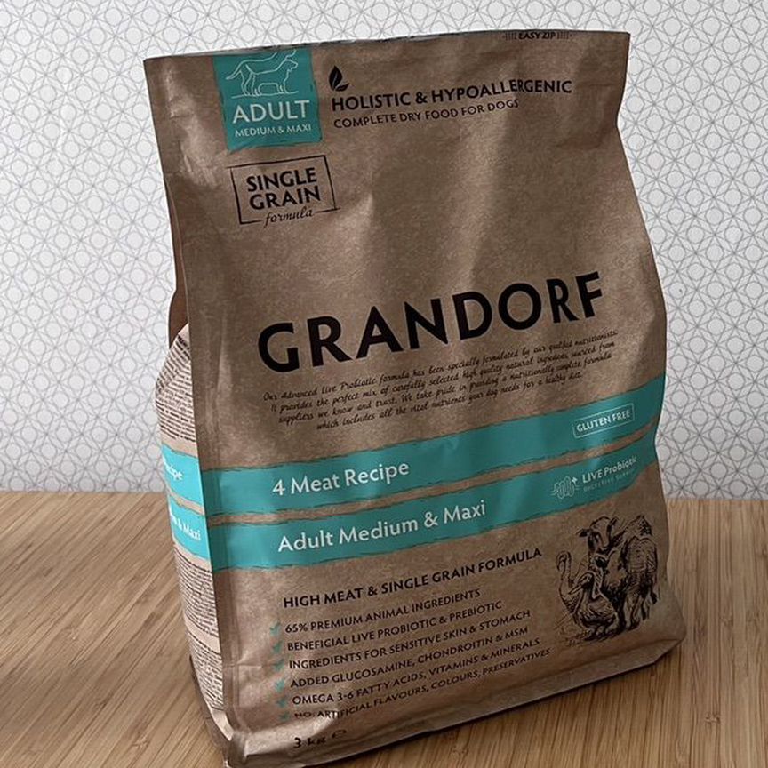Корм для собак grandorf 3 кг