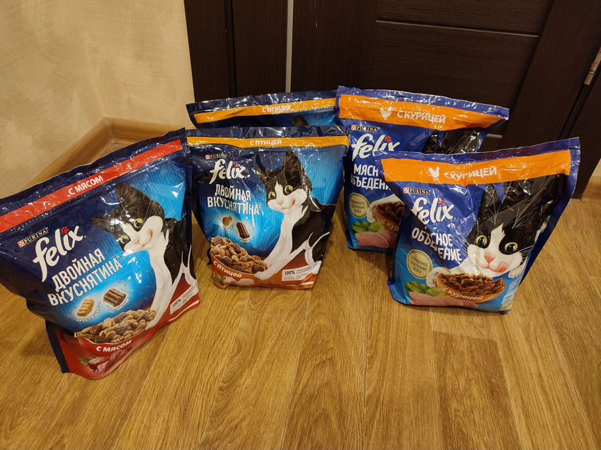 Корм для кошек феликс 1,3кг 5 пакетов