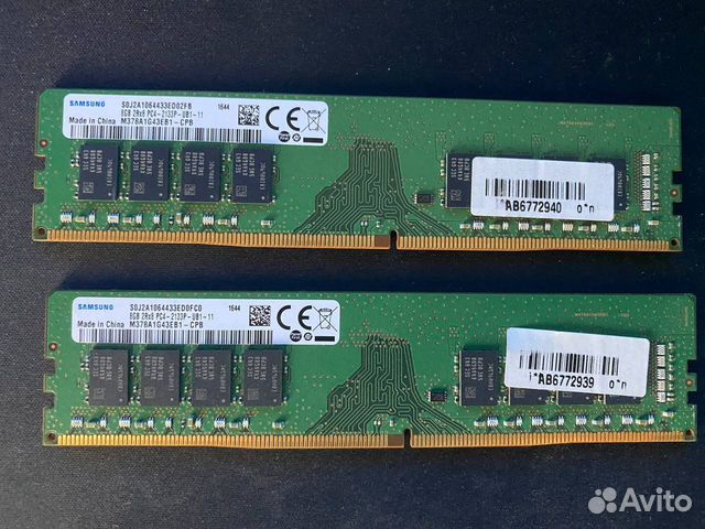 Оперативная память 2х8 гб Samsung M378a1g43eb1 купить в Казани