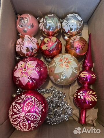 Елочные игрушки СССР советские шары шпиль навершие купить в Санкт ...