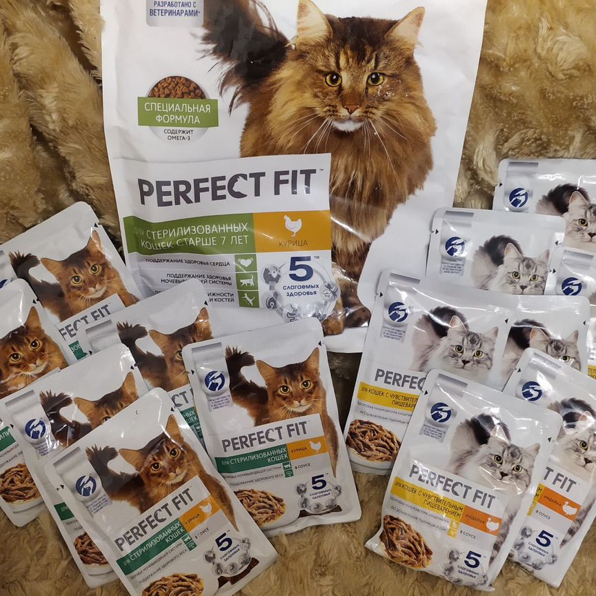 Влажный корм для кошек perfect fit