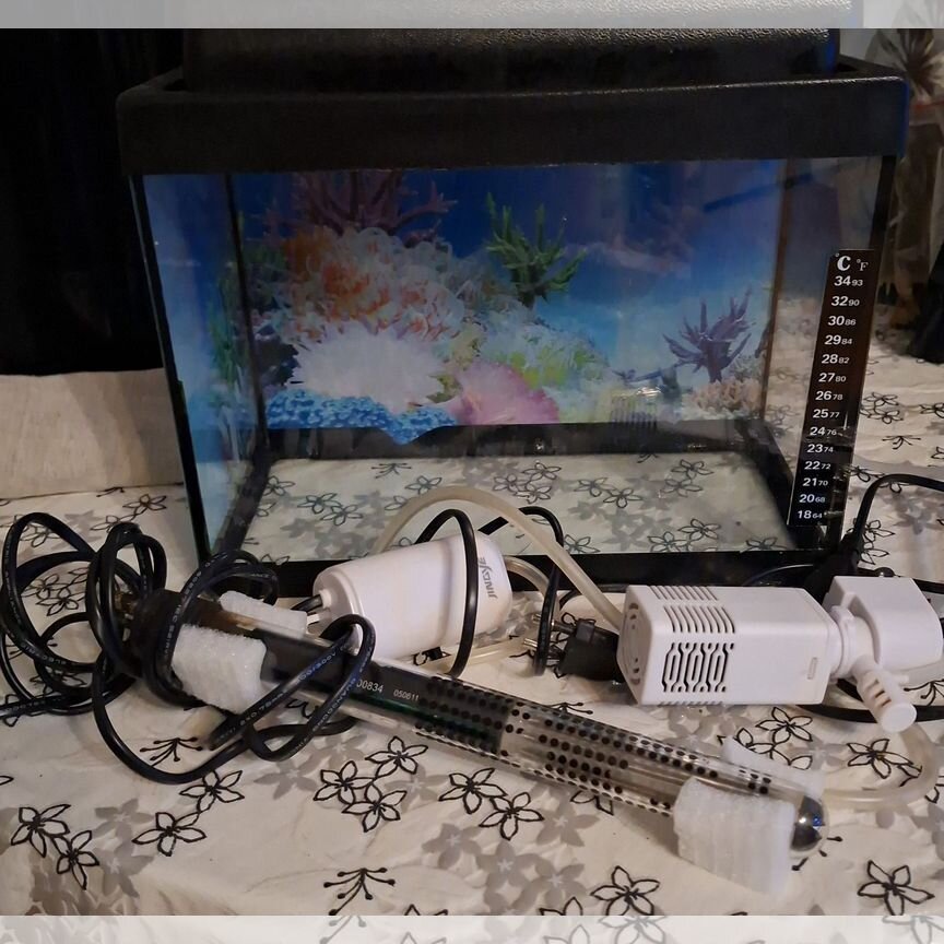 Аквариум, фильтр,айратор