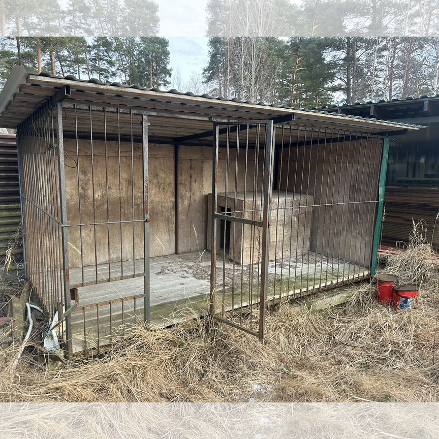 Вольер для собак уличный с будкой