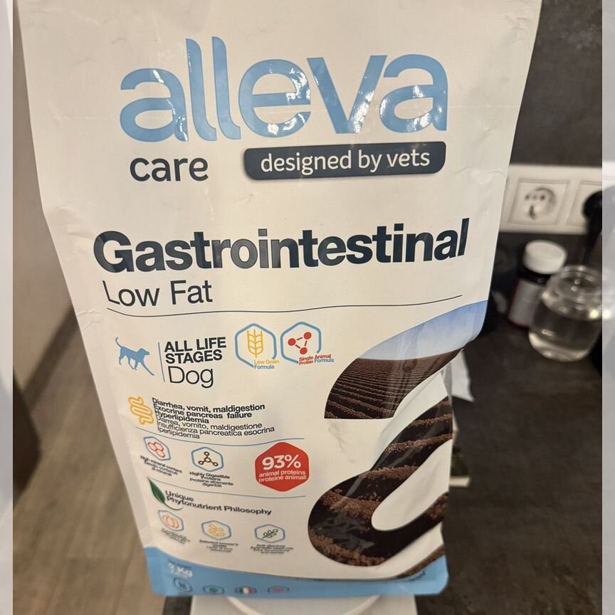 Корм alleva gastrointestinal LOW FAT для собак