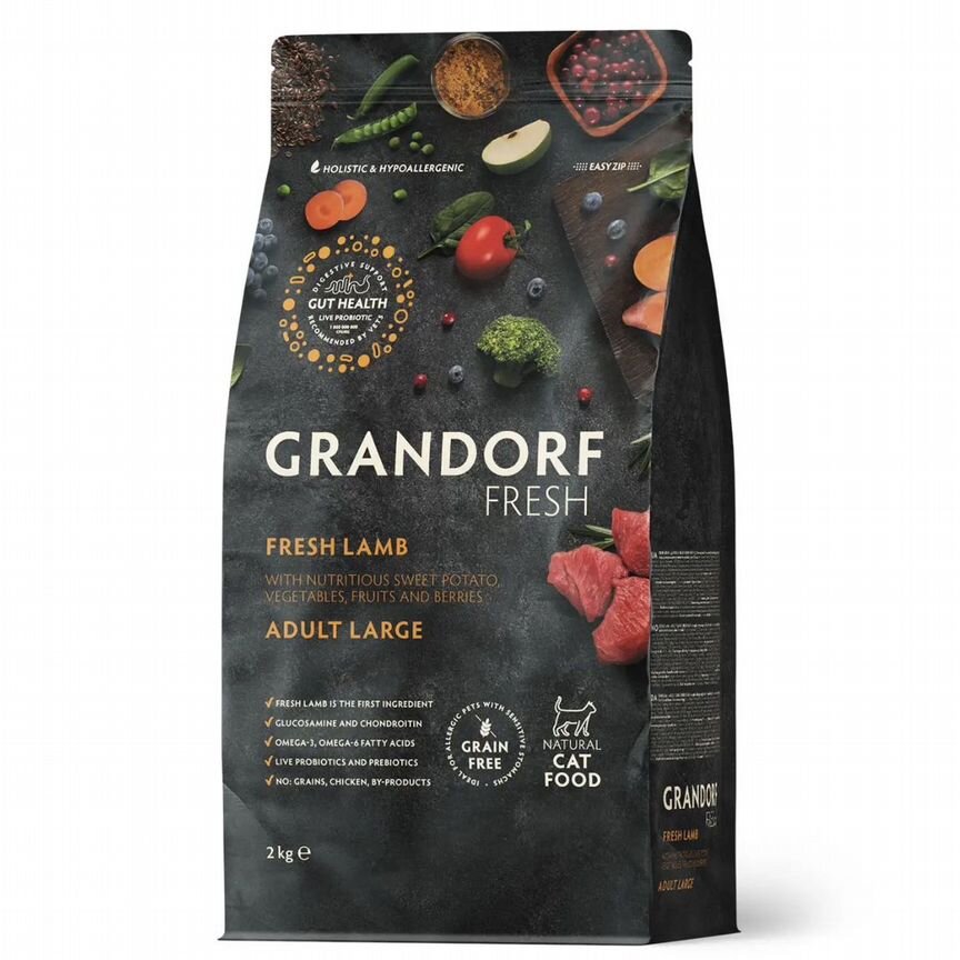 Корм для кошек крупных Grandorf fresh large 2 кг