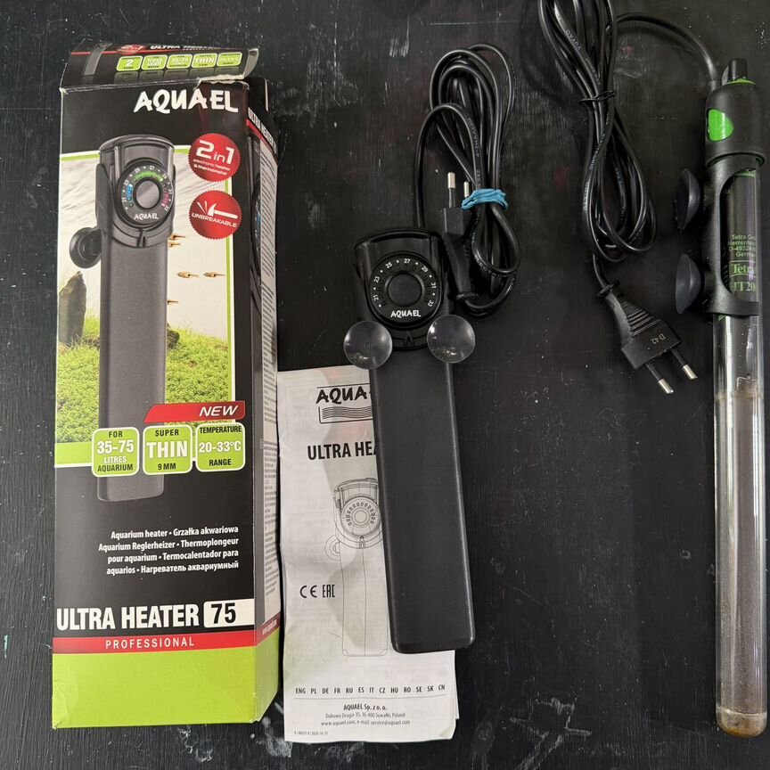 Нагреватель аквариумный aquael heater 75, Tetra