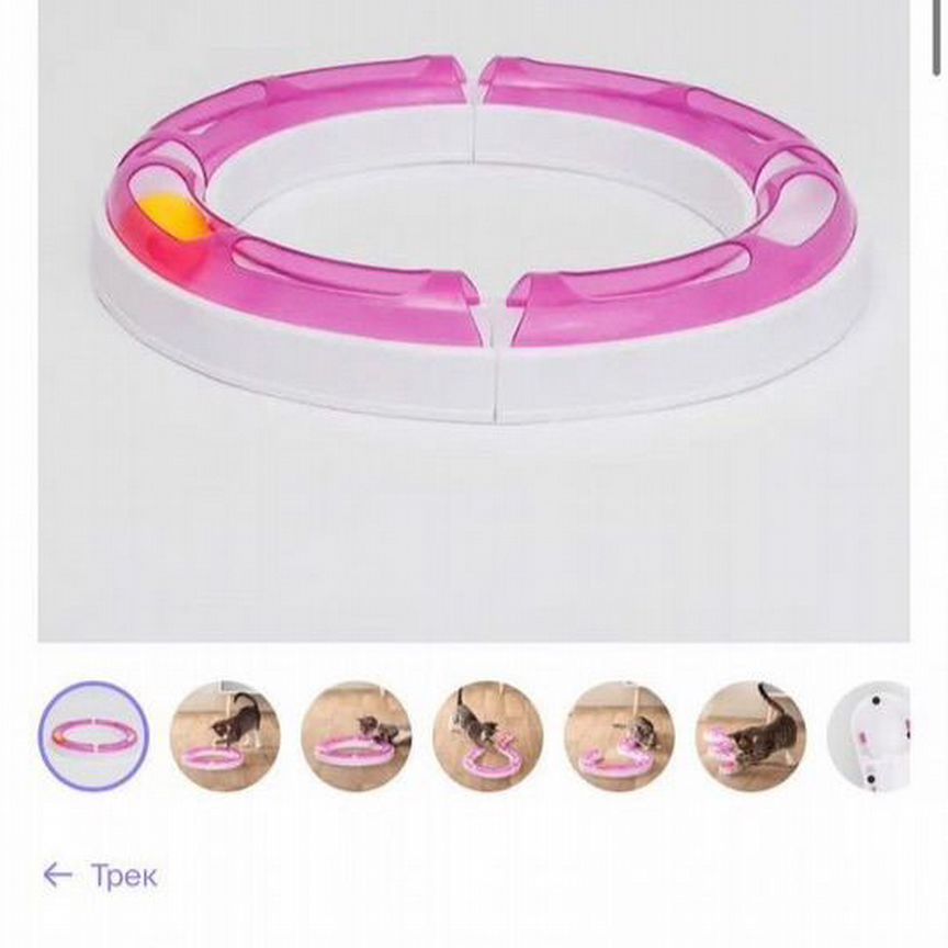 Игрушка для кошек трек с шариком