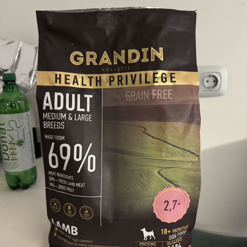 Корм для собак Grandin с ягненком