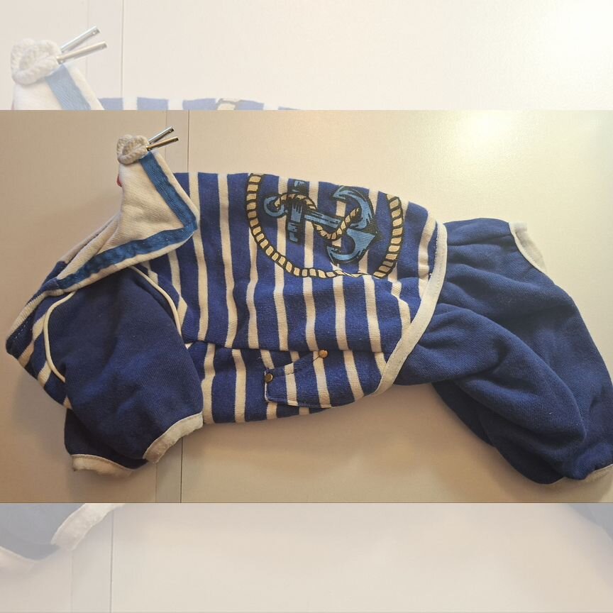 Костюм "морячок" для небольшой собаки