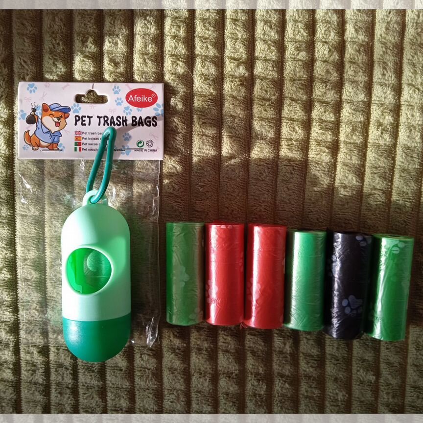 Диспенсер  мешки 7 упаковок для выгула собак