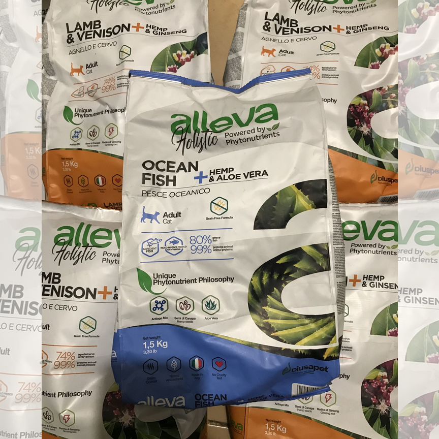 Сухой корм для кошек alleva 7,5 кг