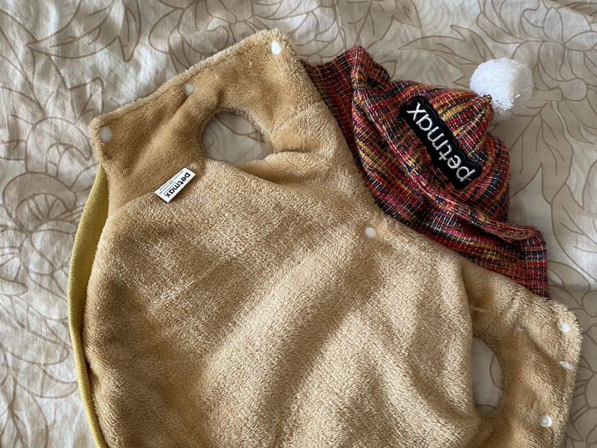 Безрукавка для собаки, на флисе, с капюшоном