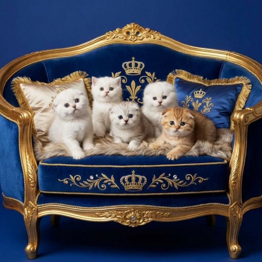 Шотландский вислоухий короткошёрстный котёнок