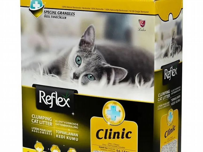 Рефлекс Clinic Наполнитель длЯ кошек с антибактери