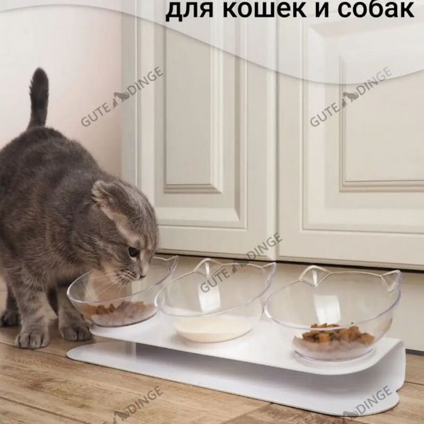 Миска для животных на подставке