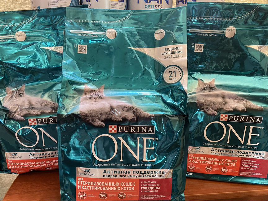 Сухой корм Purina ONE для стерилиз и кастр 3 кг