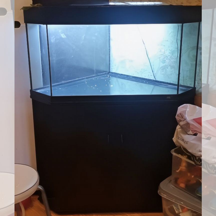 Аквариум с тумбой угловой 150л. Juwel