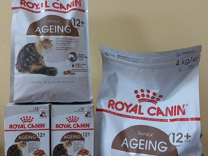 Корм для кошек royal canin Ageing 12+ 4 кг