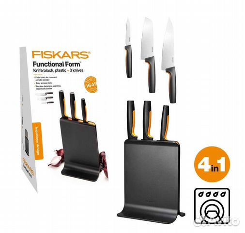 Ножи Fiskars Фискарс (набор кухонных ножей) купить в Санкт-Петербурге ...