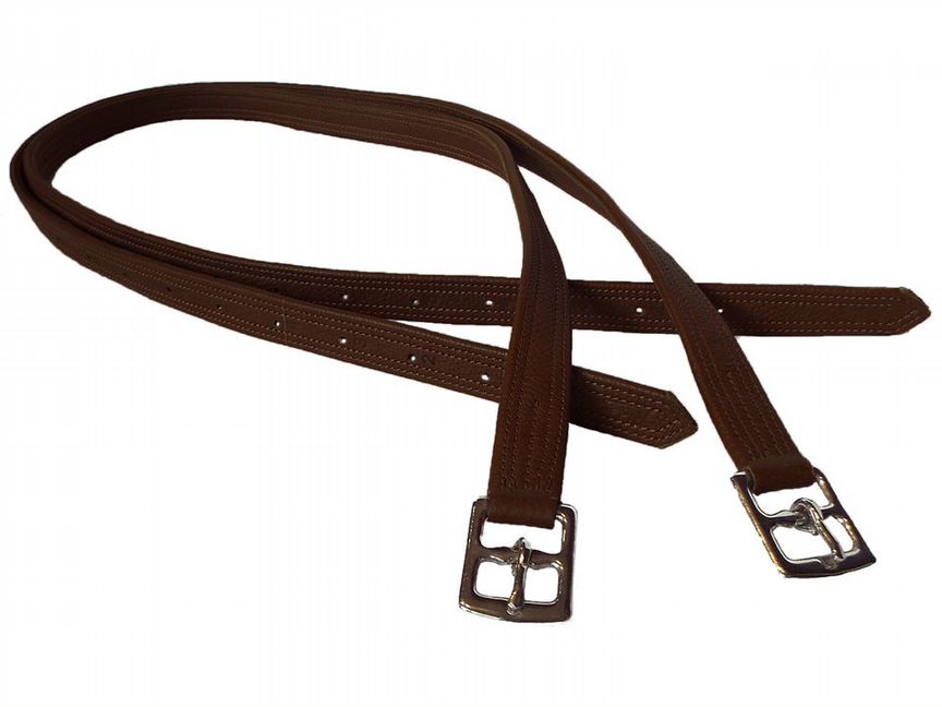 Путлища из мягкой кожи (коричневые)