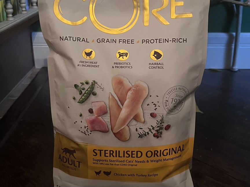 Wellness core для кошек с курицей