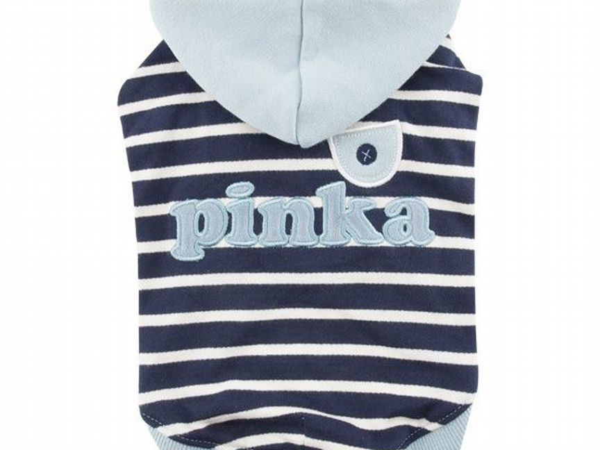 Pinkaholic футболка в полоску с капюшоном и аплика