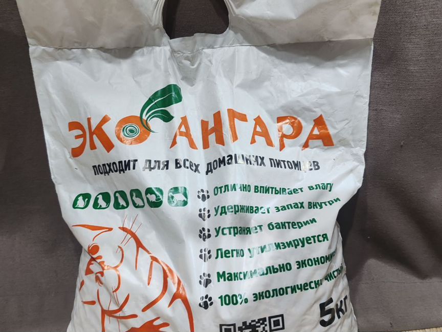 Кошачий наполнитель древесный, 5 кг