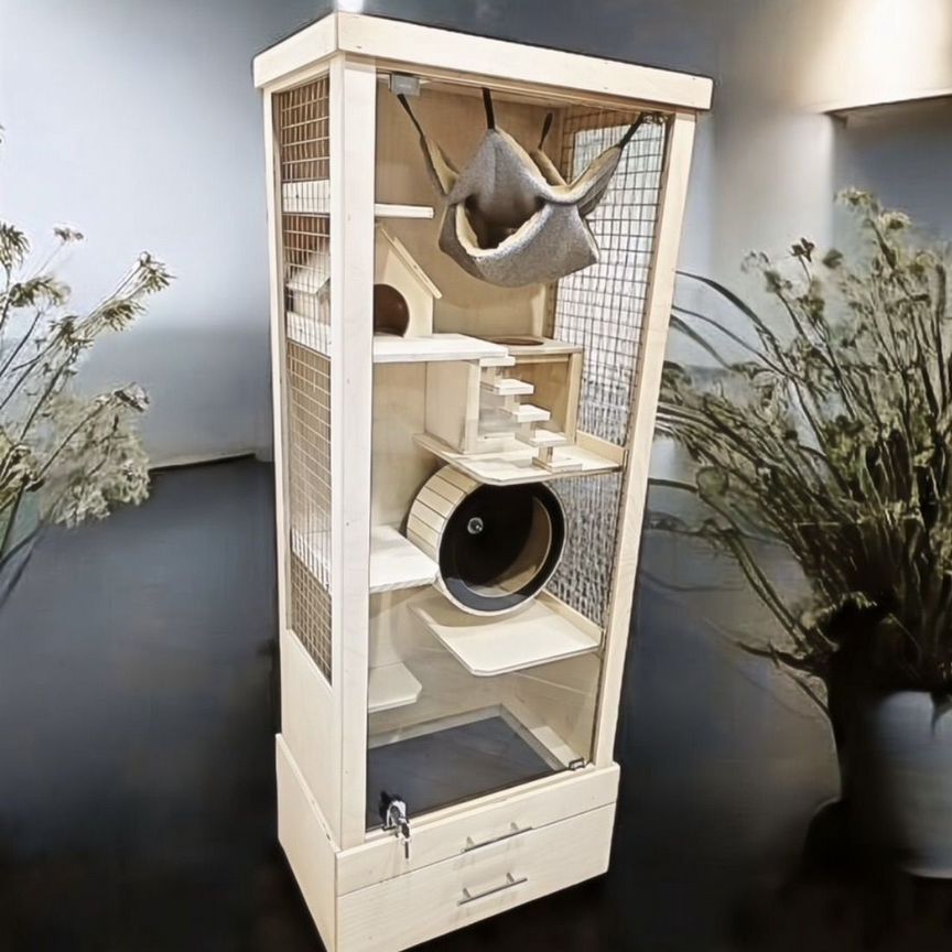 Витрина для шиншилл 155 см