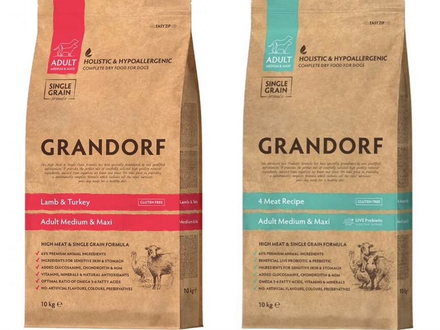 Сухой корм для собак Grandorf, 10 кг
