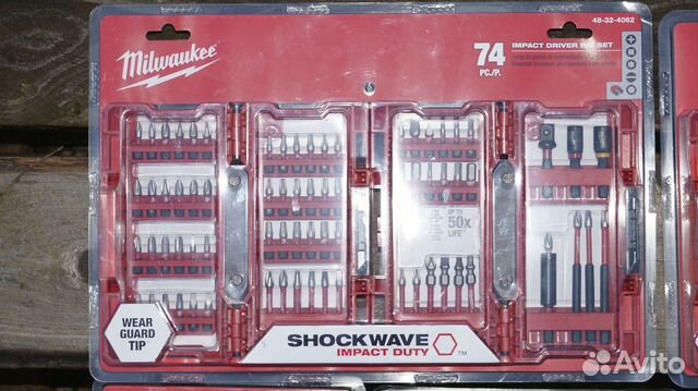 Биты для импакта Milwaukee 74пр купить в Москве | Товары для дома и ...