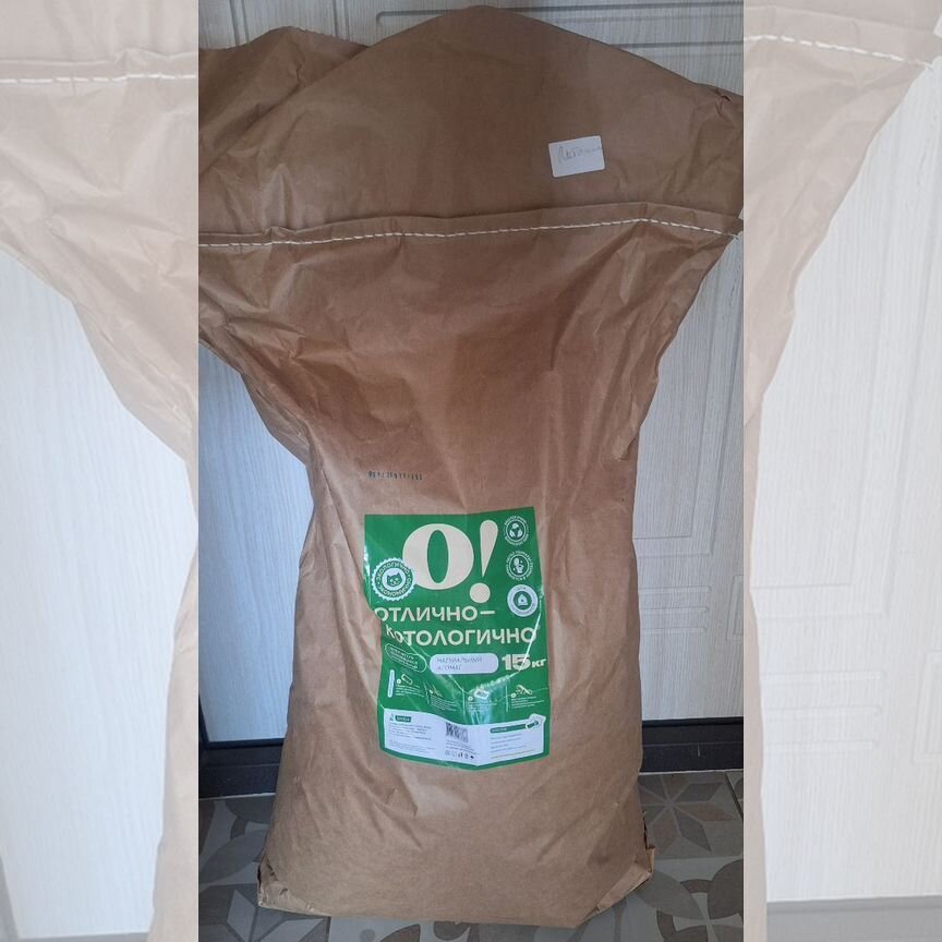 Комкующийся растительный наполнитель