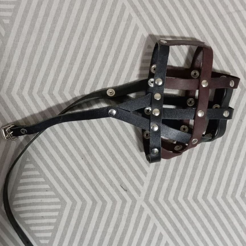 Два ошейника,намордник,поводок