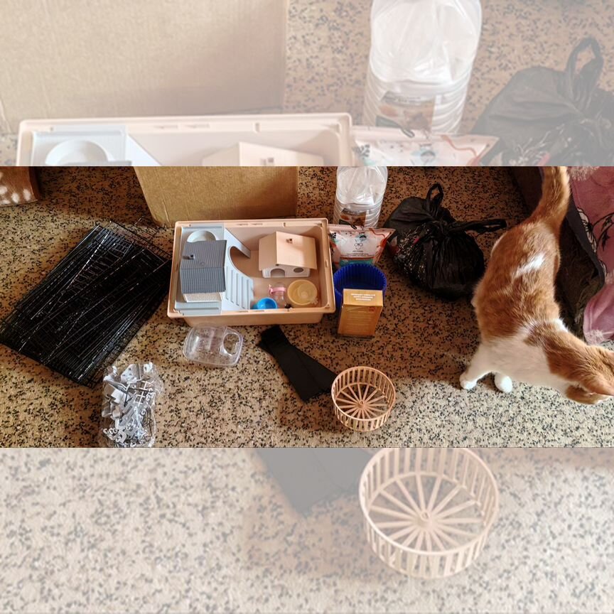 Клетка для хомяка б/у