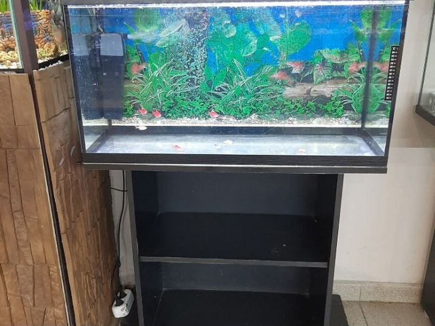 Аквариум акваэль 112 л б/у с тумбой