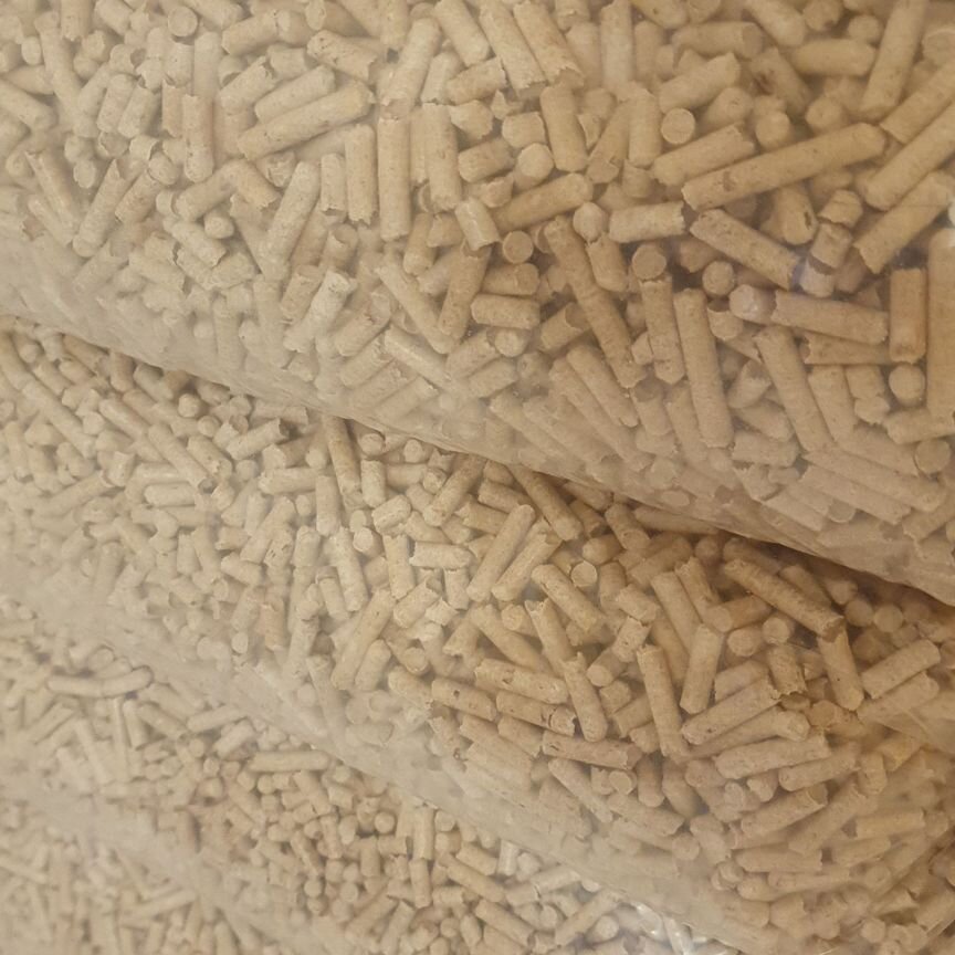 Древесные пелеты, наполнитель для лотка