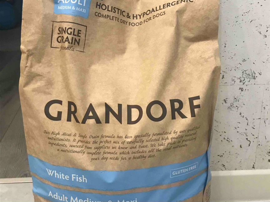 Корм для собак grandorf fish