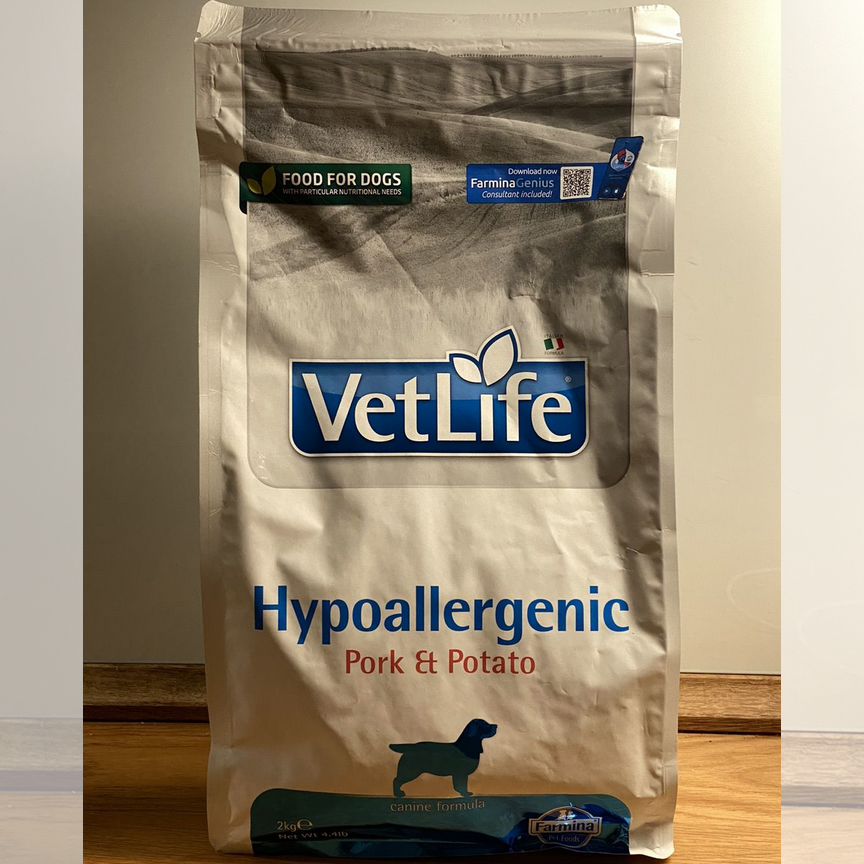 Farmina VetLife Hypoallergenic Pork & Potato, 2 кг
