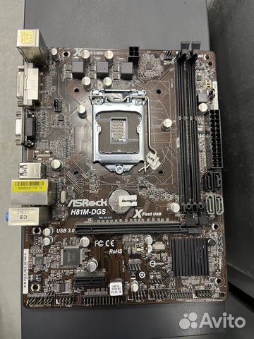 Материнская плата asrock h81m-dgs купить в Москве | Электроника | Авито