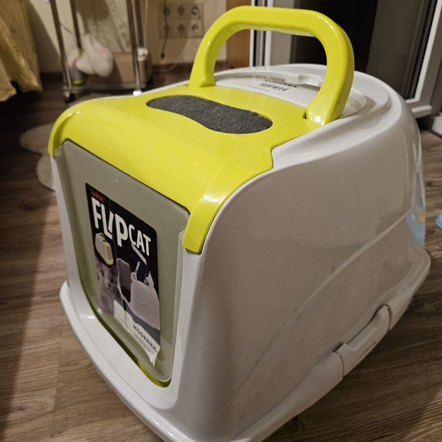 Закрытый туалет для кошек большой с фильтром