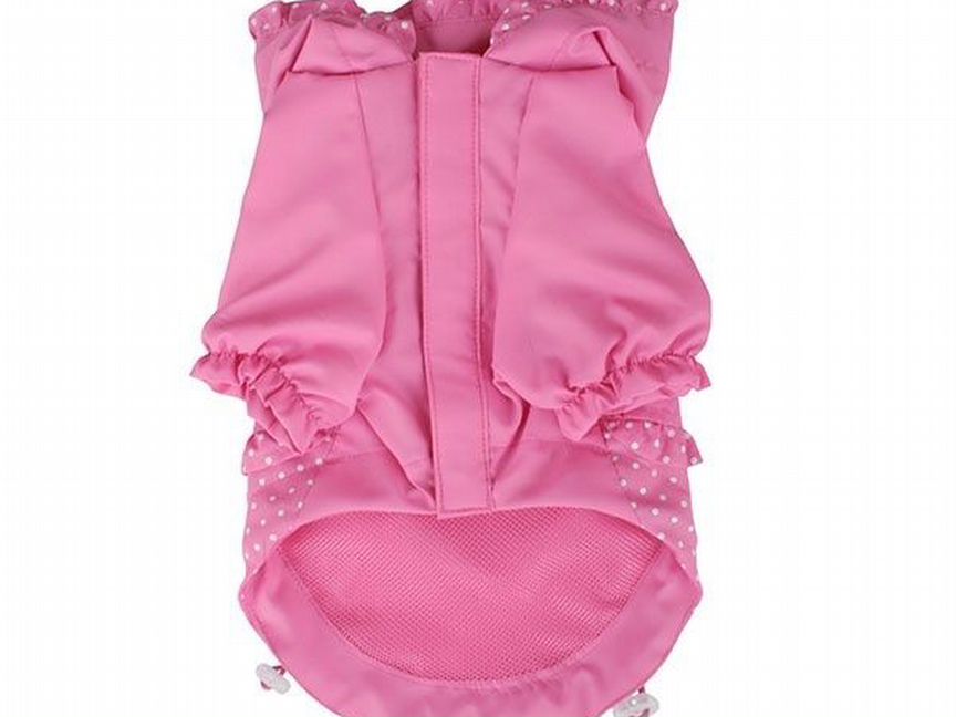 Pinkaholic дождевик с капюшоном в горошек, розовый