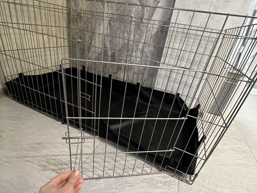 Клетка вольер для щенков с дном