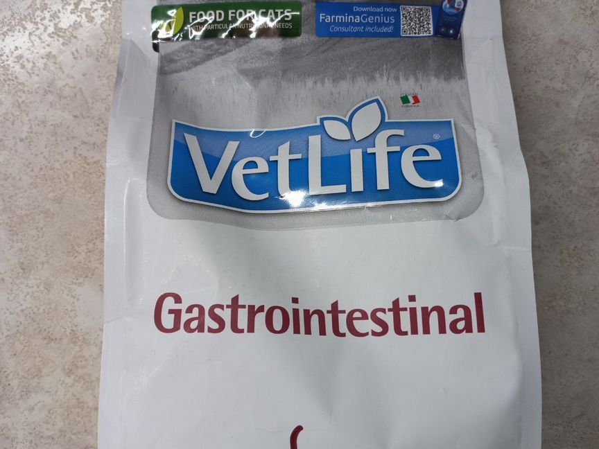 Vetlife gastrointestinal для кошек сухой 400 гр