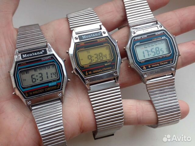 Часы Монтана электронные времен СССР купить в Москве Личные вещи Авито