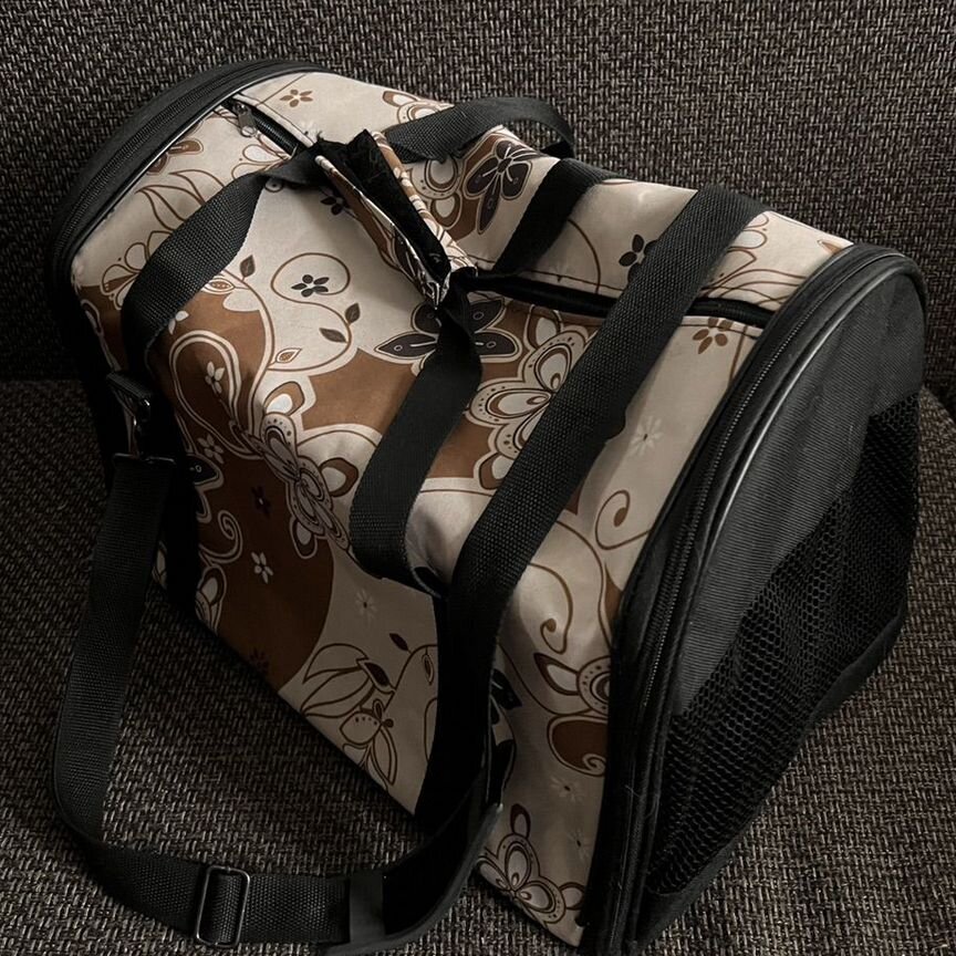 Переноска для кошек тканевая